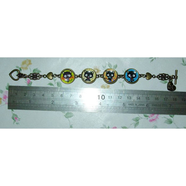 Chococat Cabochon Bronze Bracelet